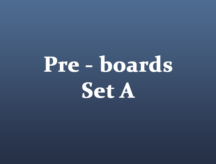 Pre-Boards