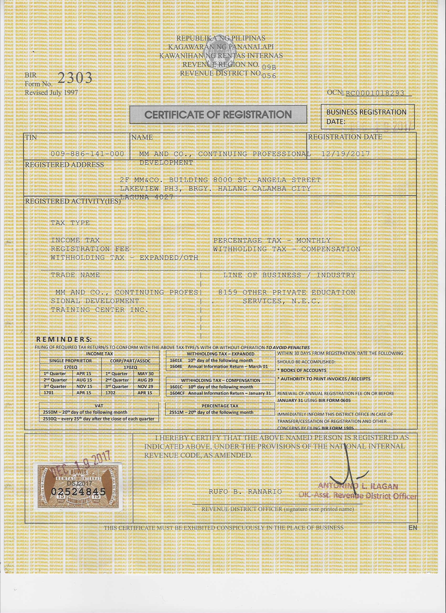 Terms and Conditions – MM&Co – LCRC